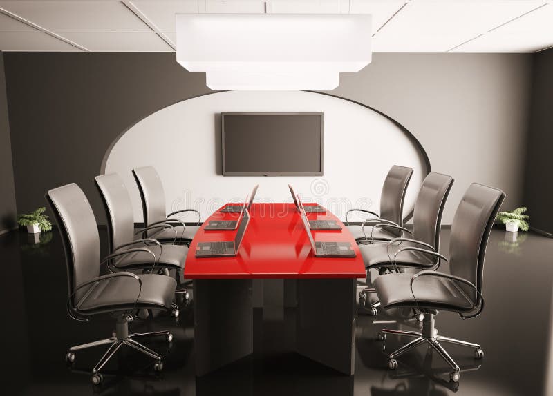 Conference room 3d stock illustration. Illustration of conference ...