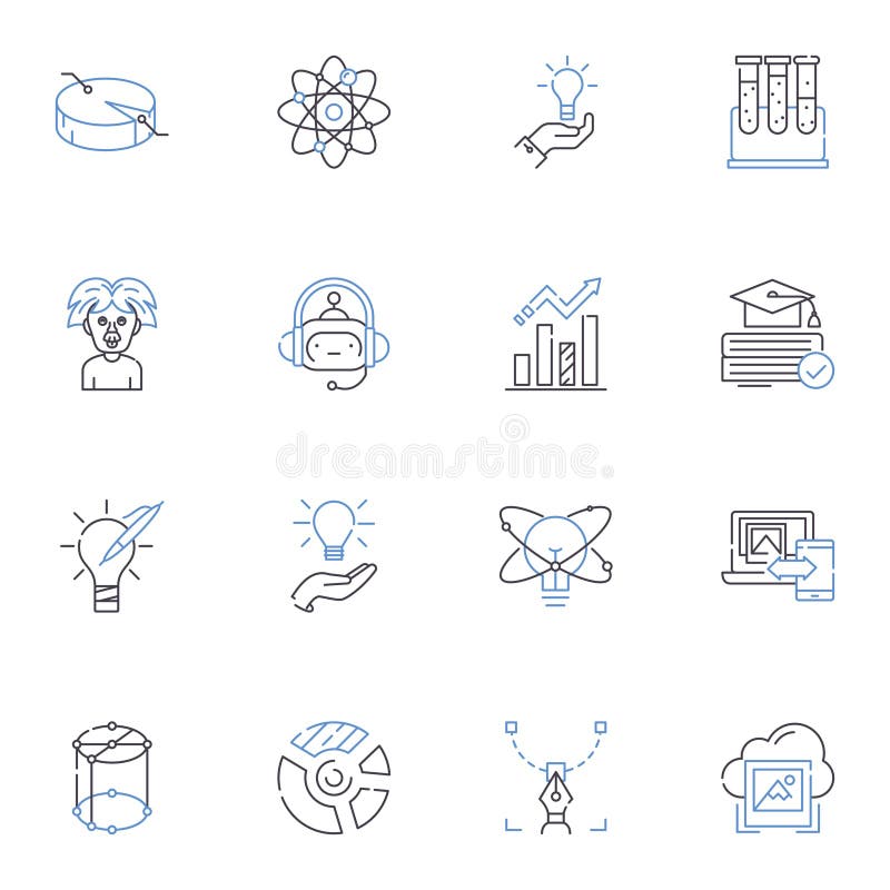 Conference Room Line Icons Collection. Spacious, Modern, Tech-equipped ...