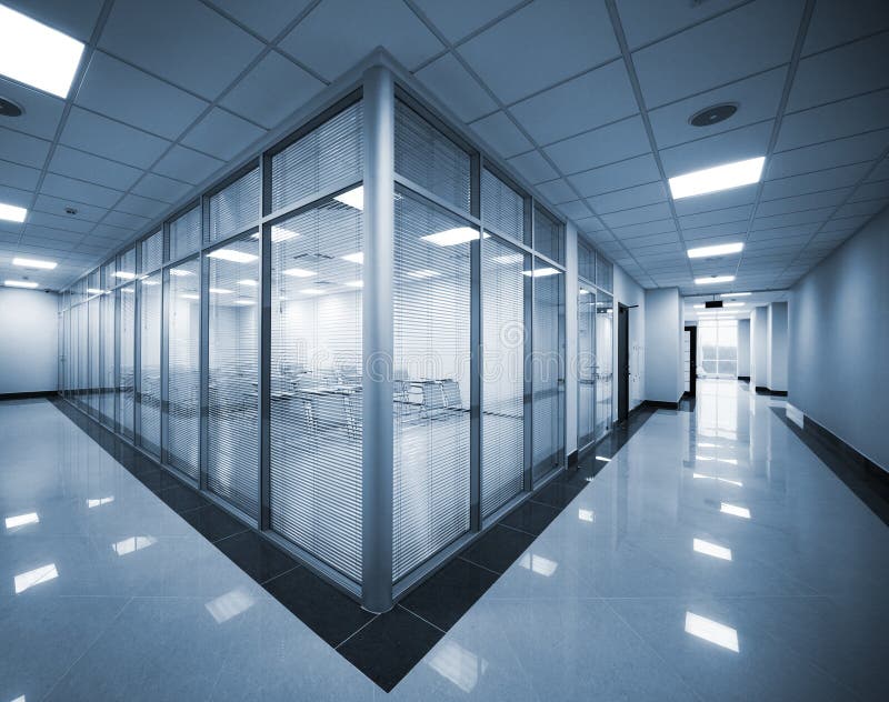 Conference Room in a Modern Office Stock Image - Image of hall ...