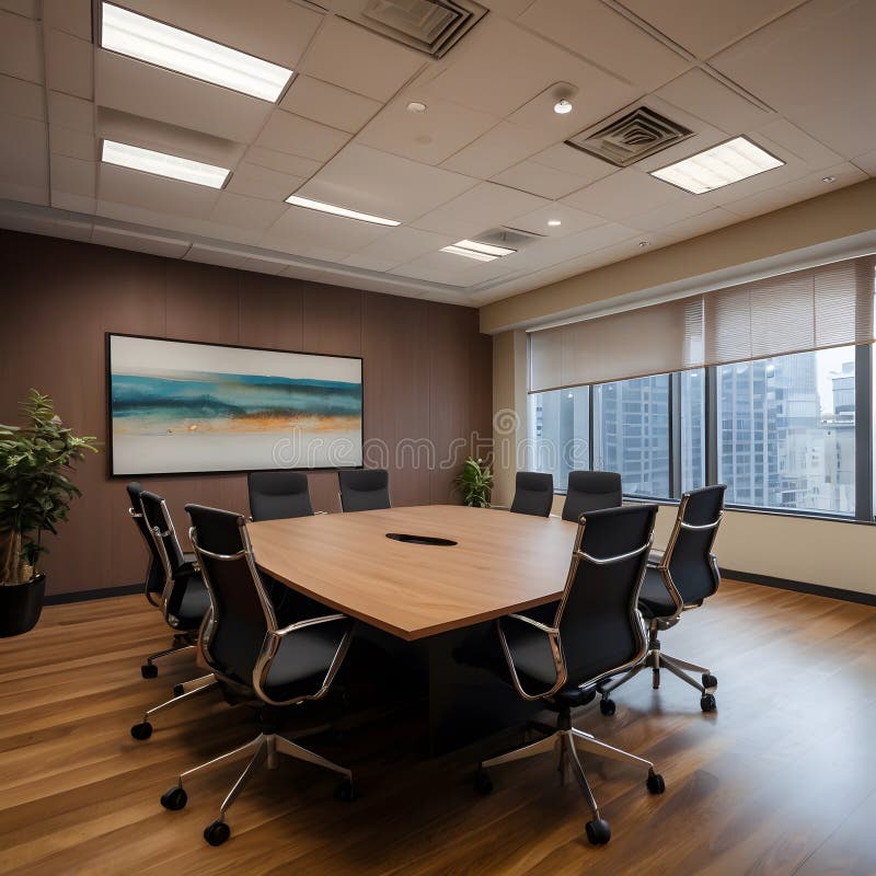 Standard Business Meeting Office Conference Room Stock Illustration ...