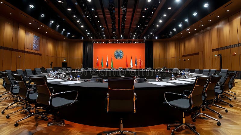 International Conference Room Stock Illustration - Illustration of ...