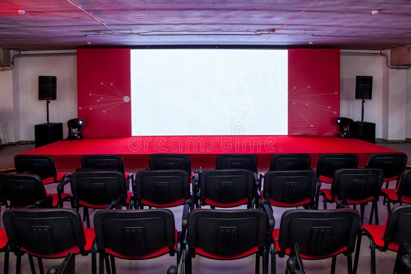 Stage with chairs stock image. Image of chairs, arena - 11112371