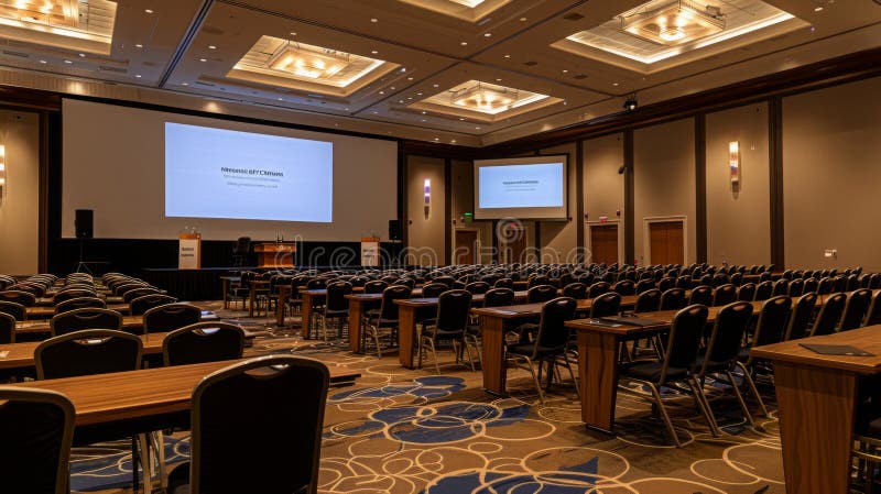 Conference Room Setup for Presentation Stock Photo - Image of lecture ...