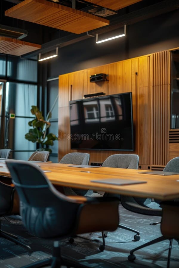 Conference Room Setup stock image. Image of collaboration - 371653951