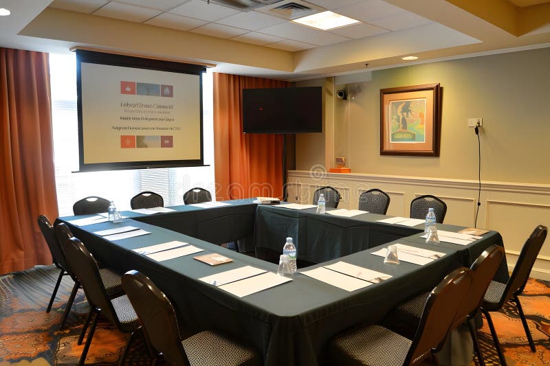 Conference Room Setup, U-Shaped Table Arrangement for Effective ...