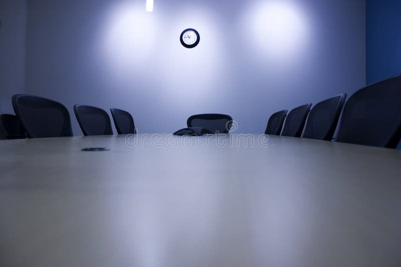 Conference Room - Table View Stock Image - Image of callcenter, office ...