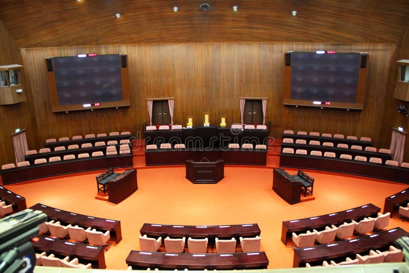 Conference Roomor Council with Chairs and Tables of the Congress Stock ...