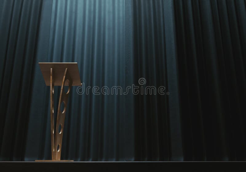 Press Conference Podium stock image. Image of seminar - 49436449