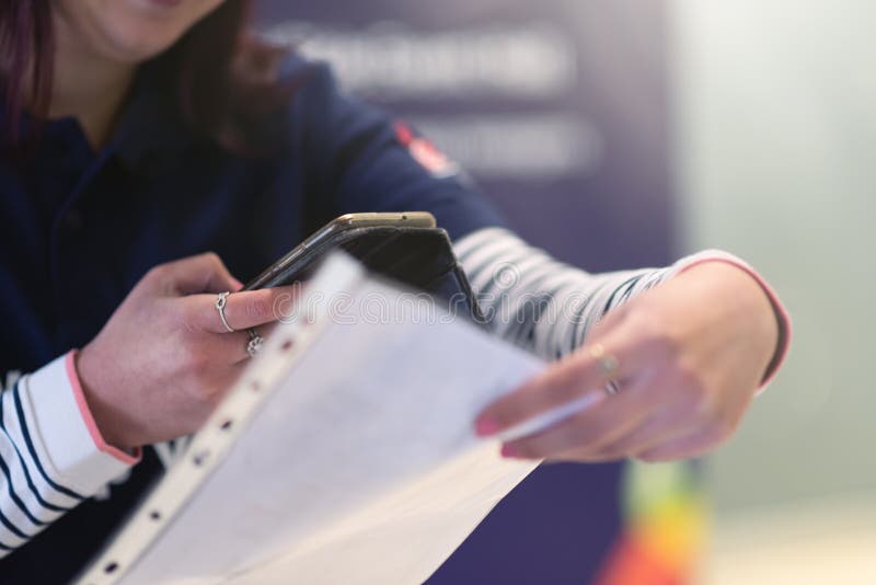 Conference Staff Member Scan a QR Code from Attendee upon Arrival To ...