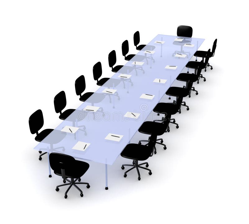 Conference Table stock illustration. Illustration of company - 1217060