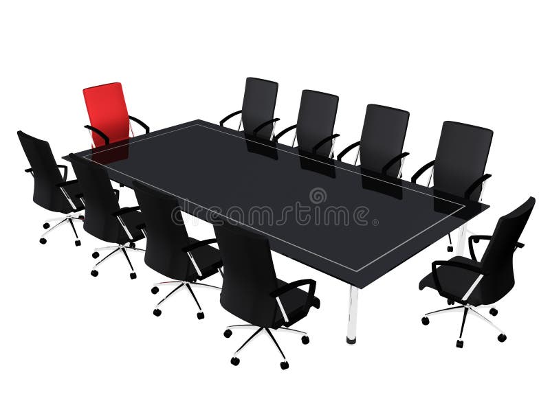 Conference table stock illustration. Illustration of manage - 1454514
