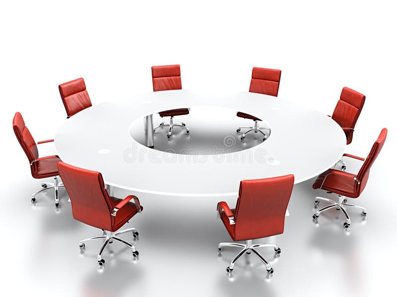 Conference table. stock illustration. Illustration of finance - 24013216