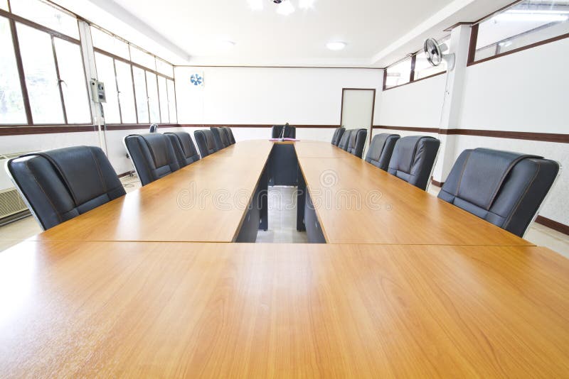 Conference table stock image. Image of wood, furniture - 28853513
