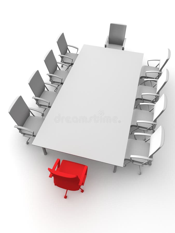 Conference table stock illustration. Illustration of business - 407351