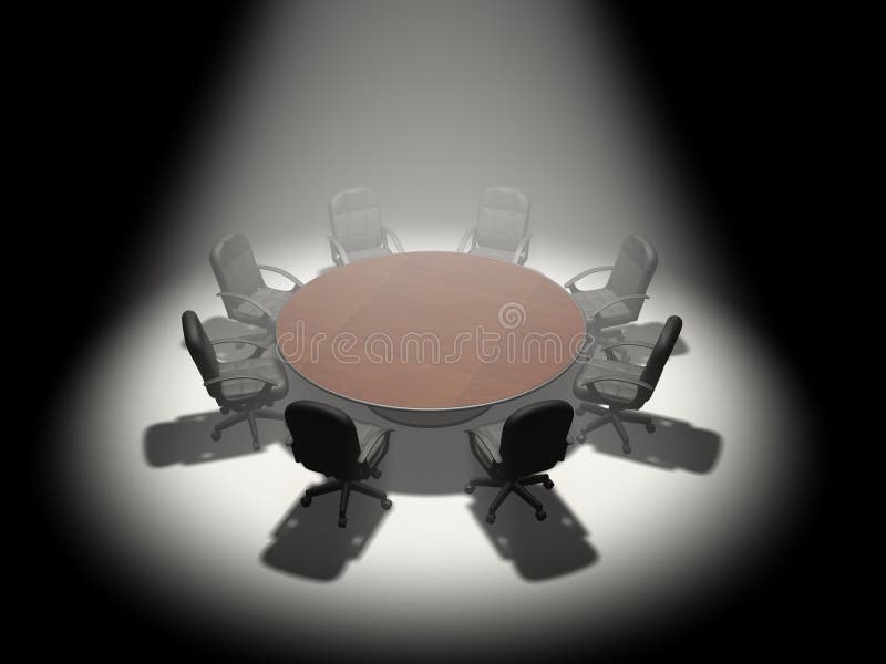 Conference table stock illustration. Illustration of business - 407351