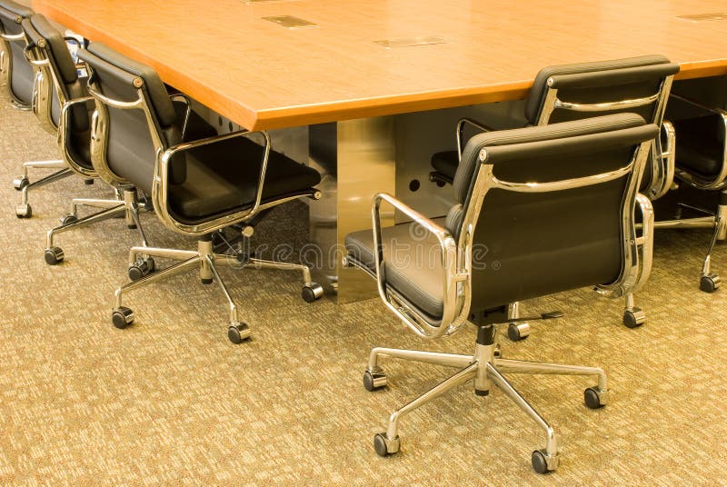 Conference table and chair stock photo. Image of conference - 12172384