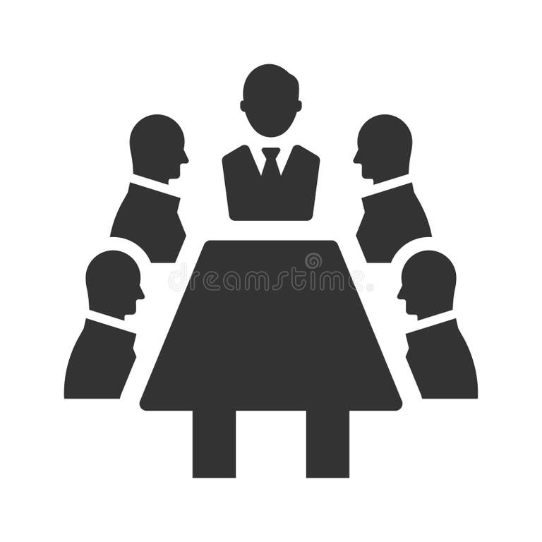 Conference table icon stock vector. Illustration of symbol - 281549678