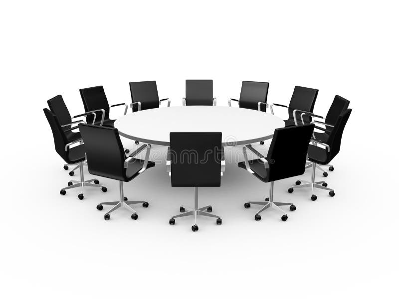 Conference table stock illustration. Illustration of meeting - 16270342