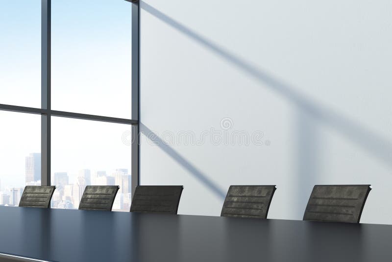 Conference table side stock illustration. Illustration of company ...