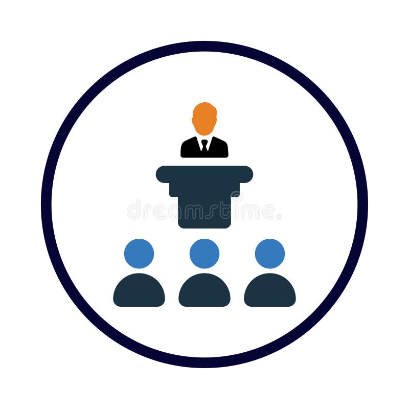 Conference, Training , Meeting, Speaker, Business Conference Icon Stock ...