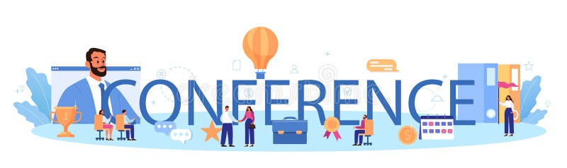 Conference Typographic Header. Business Planning and Development Stock ...