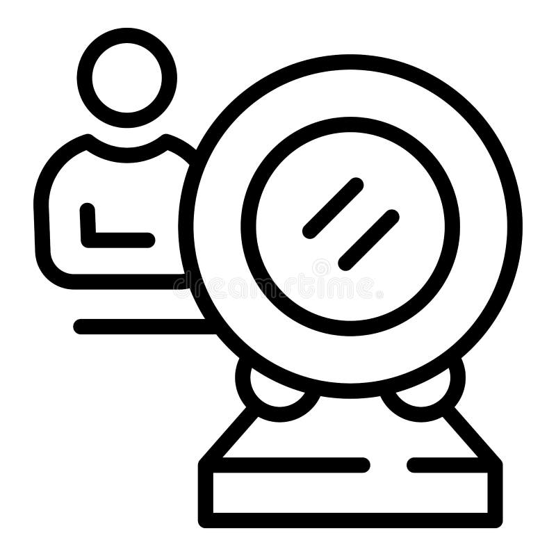 Conference Web Camera Icon Outline Vector. Computer Office Stock Vector ...