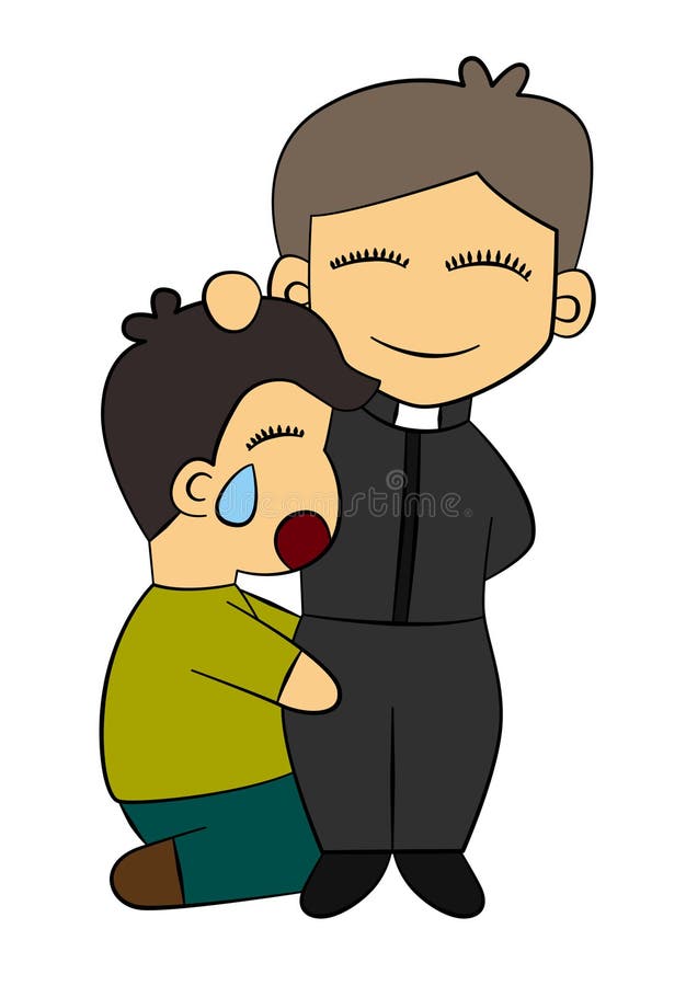 Confession stock illustration. Illustration of pastor - 21812421