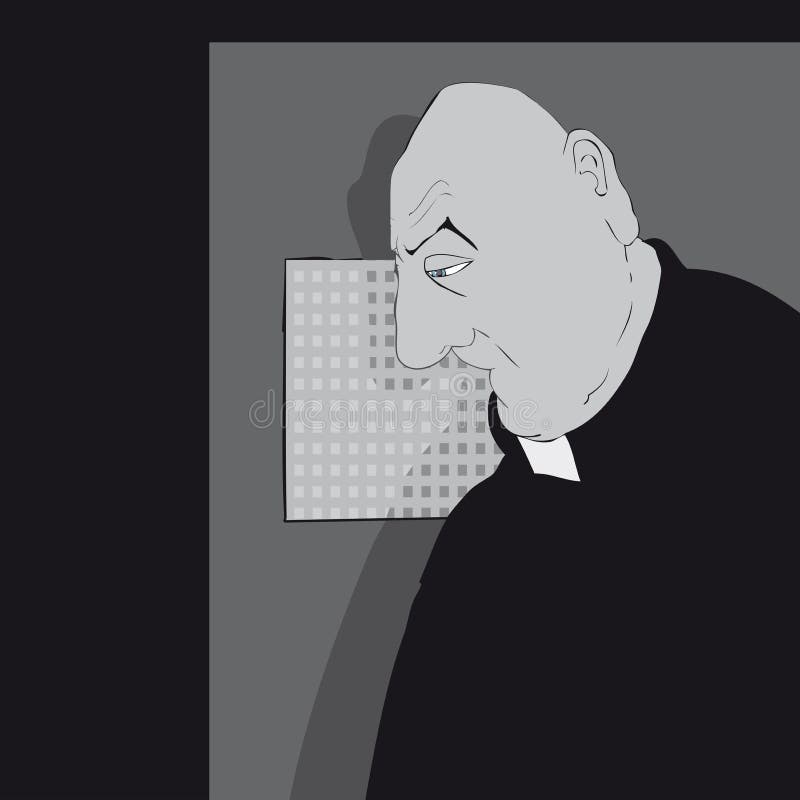 Confession stock vector. Illustration of roman, priest - 54061820