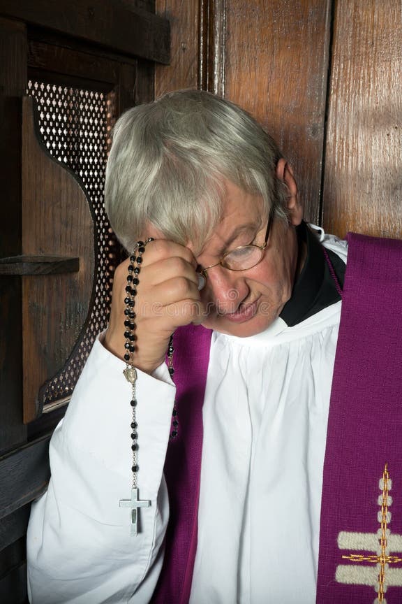 Confession box and priest stock photo. Image of booth - 29298614