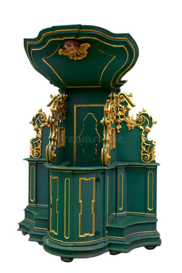 Confessional Chair Basilica Guanajuato Mexico Stock Image - Image of ...