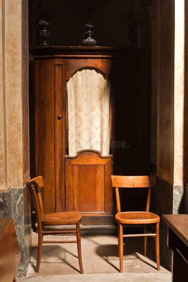 Confessional editorial photo. Image of confessional, inside - 54124536