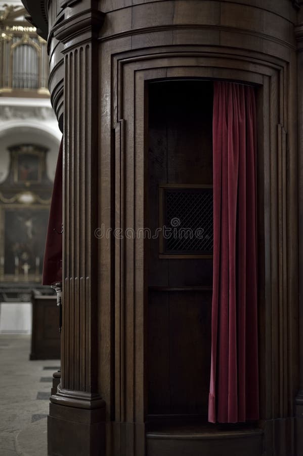 Confessional Booth at St. Teresa Catholic Church in Savannakhet, Laos ...