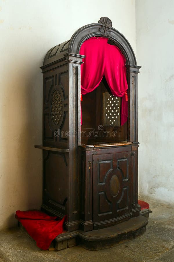 Confessional stock photo. Image of cross, booth, door - 70411032