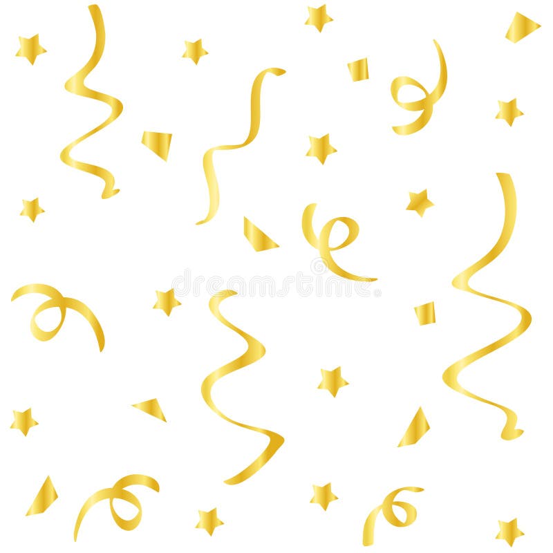 Falling Confetti border stock vector. Illustration of greet - 6342008