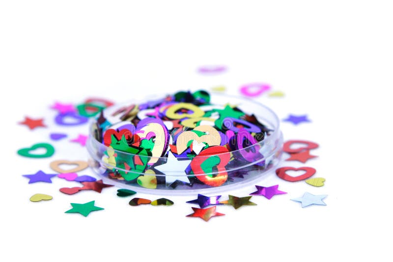 Noisemakers and Confetti stock image. Image of celebrating - 249653