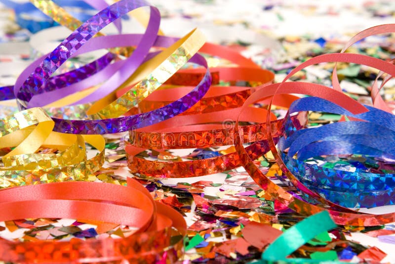 Confetti stock photo. Image of year, isolated, celebrating - 4256116