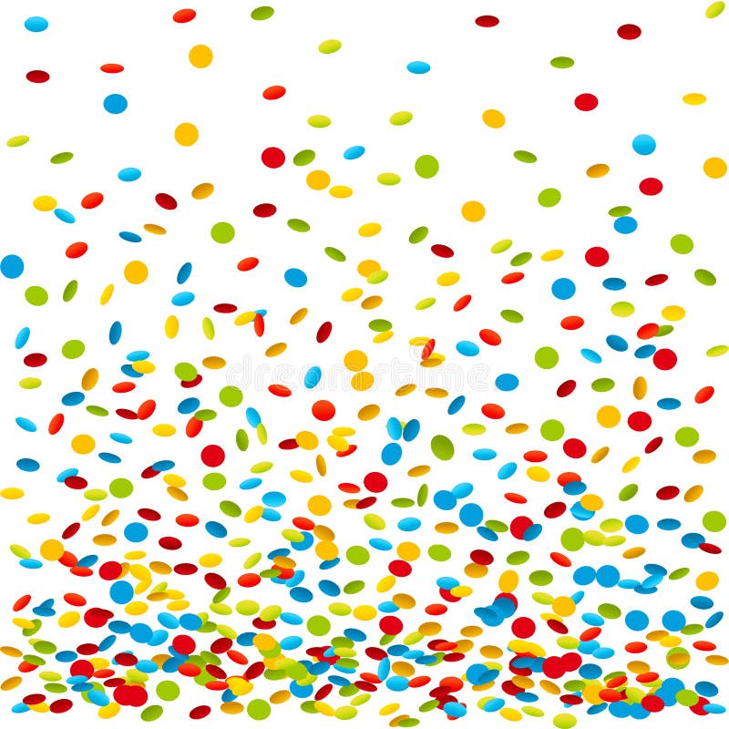Confetti stock vector. Illustration of falling, carnival - 23609314