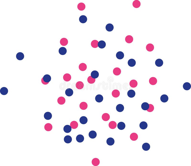 Confetti Background Blue and Pink Stock Illustration - Illustration of ...