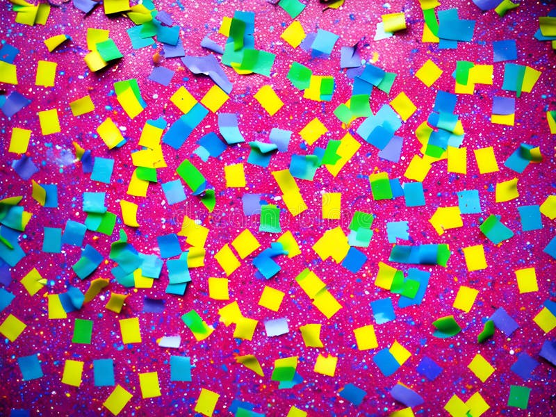 Confetti Background, Generative AI Illustration Stock Illustration ...