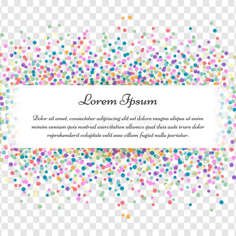 Confetti Celebration Postcard Stock Vector - Illustration of font ...