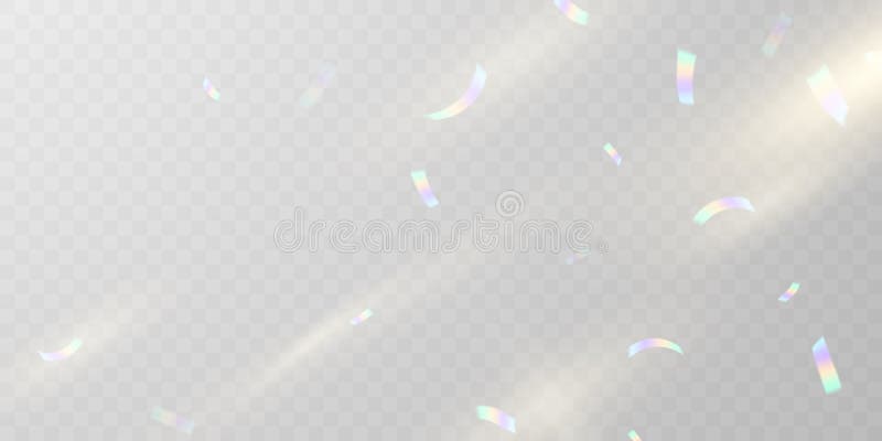 Confetti Design with Rainbow Light Effect Vector Illustration Stock ...