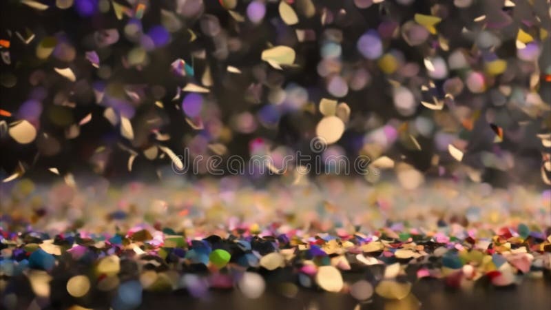 Colorful Confetti Falling stock footage. Video of occasion - 347321344