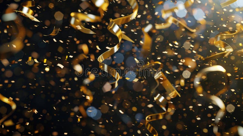 Confetti Falling from Sky stock photo. Image of anniversary - 370470614