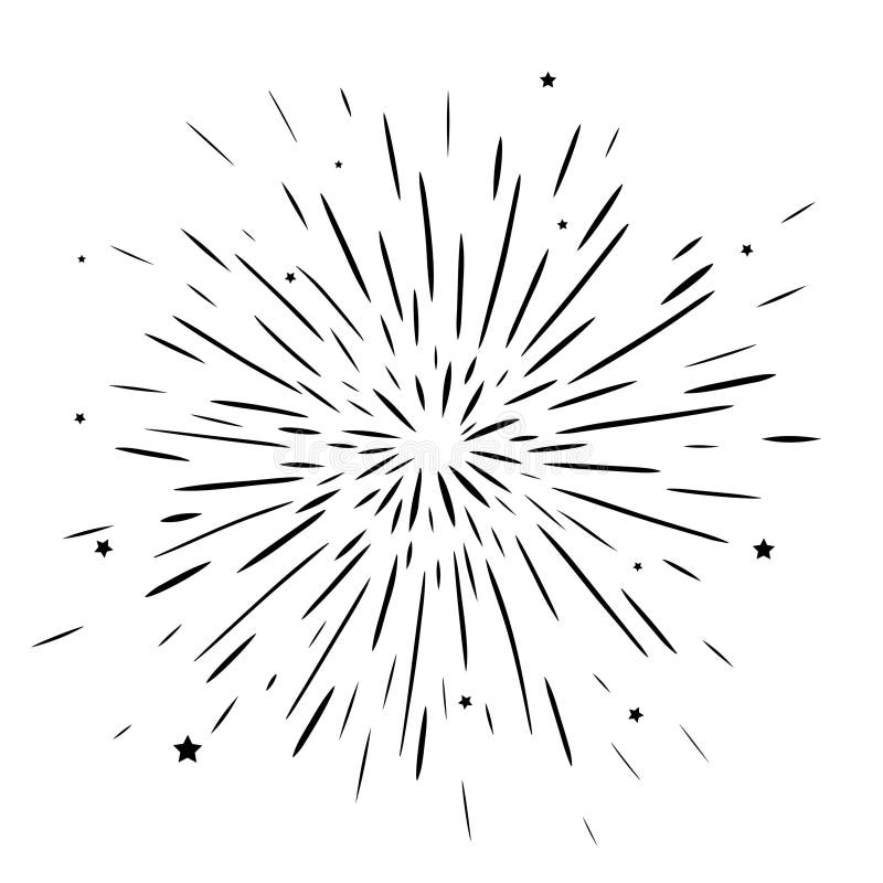 Confetti Firework Black and White Falling Composition Isolated. Vector ...