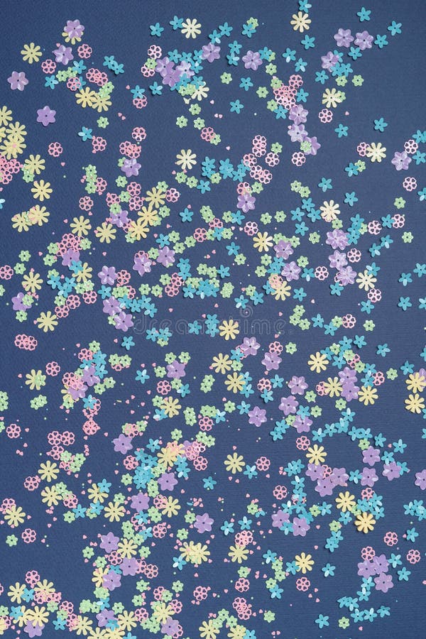 Confetti Flowers on Background Stock Image - Image of confetti ...