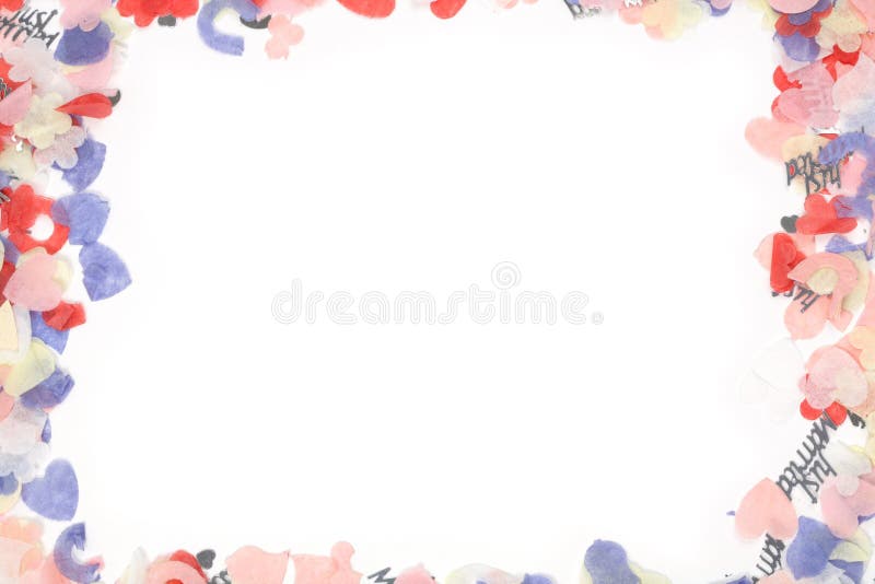 Confetti frame stock image. Image of frame, married, wedding - 3590993