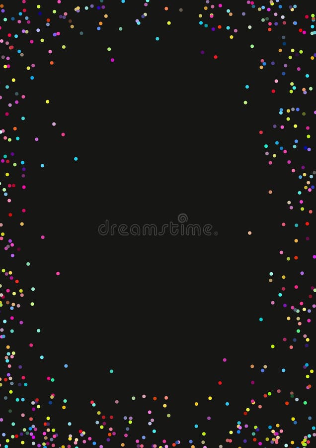 Confetti Frame stock vector. Illustration of blast, bright - 69285324