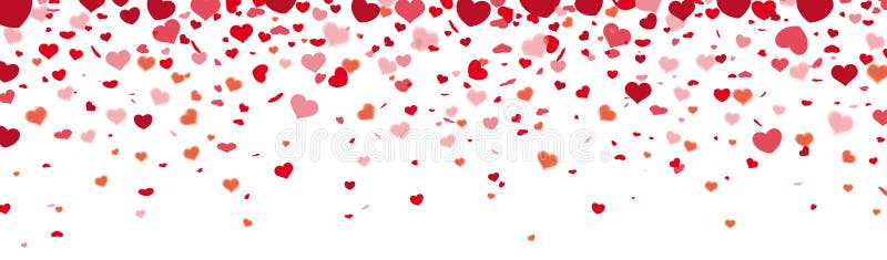 Confetti Hearts Header stock vector. Illustration of banner - 86293635