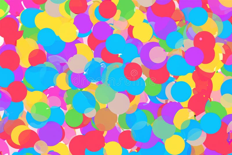 Confetti. Illustration. Fun Seamless Pattern Stock Illustration ...