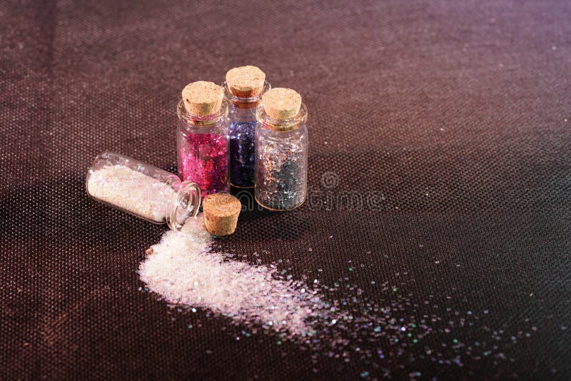 Confetti with Macro Lens Photographed As a Close-up in the Studio Stock ...